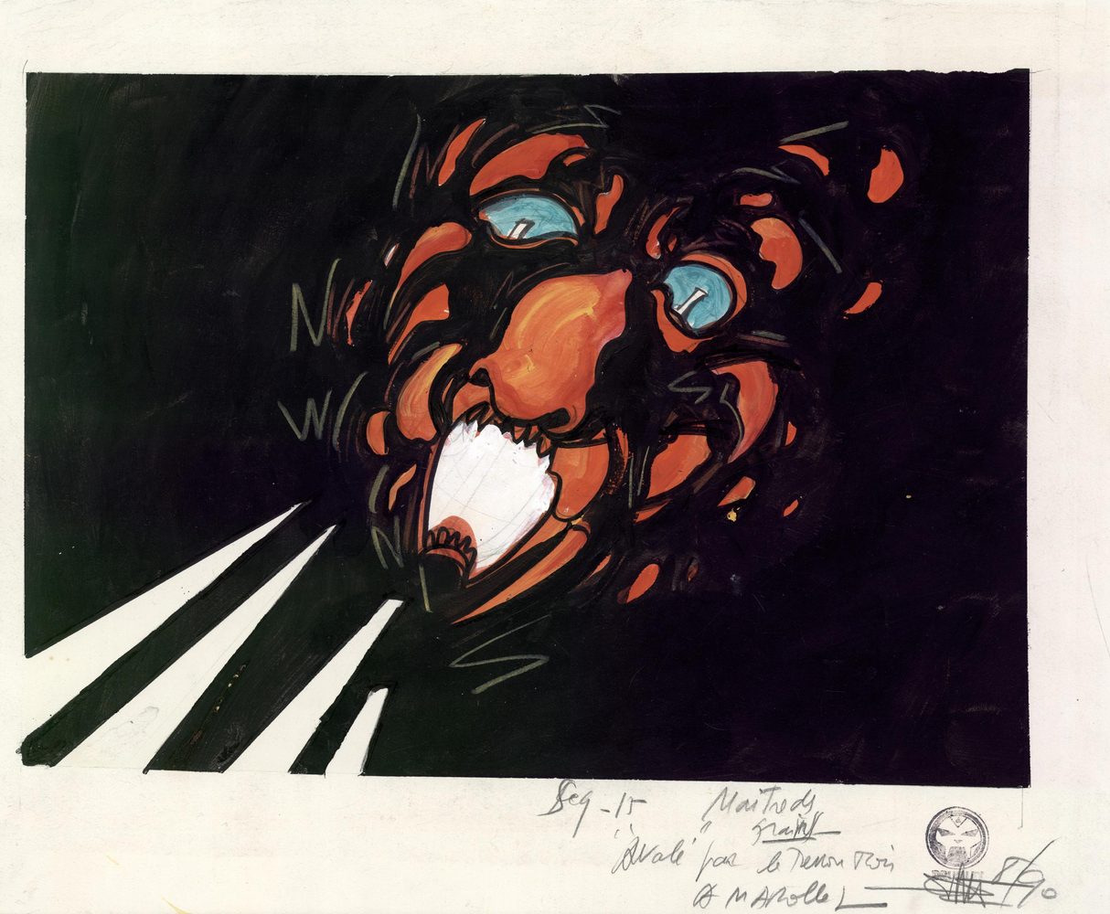 Philippe Druillet, Maitre des grains, Avalé par le démon noir, 1990 ...